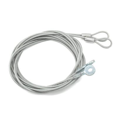 China Stainless Steel Galvanized Wire Rope Cable With Eyelet Wire Rope with Loop Custom Wire Rope Assembly for sale