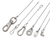 China Factyory Price 1.2-2mm Steel Wire Rope Sling With Eyelet Cable Assembly with Snap Hook for sale