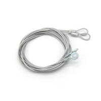 China High Tension Stainless Steel Wire Rope Clip Slings Loop Eye PVC Coated Cable 1.5mm/2.0mm for Cable Fixation for sale