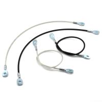 China High Tension Stainless Steel Wire Rope Clip Slings Loop Eye PVC Coated Cable 1.5mm/2.0mm for Cable Fixation for sale
