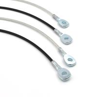 China High Tension Stainless Steel Wire Rope Clip Slings Loop Eye PVC Coated Cable 1.5mm/2.0mm for Cable Fixation for sale