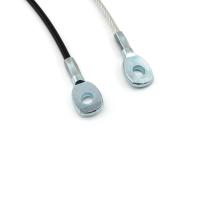 China High Tension Stainless Steel Wire Rope Clip Slings Loop Eye PVC Coated Cable 1.5mm/2.0mm for Cable Fixation for sale