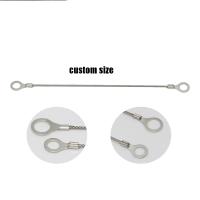 China Custom Various Designs Key Ring Stainless Steel Wire Rope Sling for Led Lights Accessories for sale