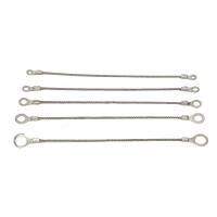 China Custom Various Designs Key Ring Stainless Steel Wire Rope Sling for Led Lights Accessories for sale