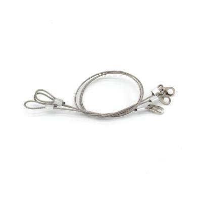 China Most Popular Stainless Steel Wire Rope with Cable Lugs and Loop Suspension System Cable Clips Product Category for sale