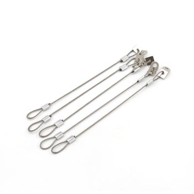 China Custom Cable Assembly Lifting Sling Stainless Steel Wire Rope With Loop for sale
