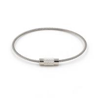 China Stainless Steel Cable Ring Loop Connecting Metal Wire Ring Key Chain for sale