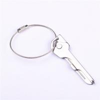 China Stainless Steel Cable Ring Loop Connecting Metal Wire Ring Key Chain for sale