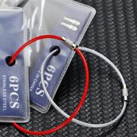 China Stainless Steel Cable Ring Loop Connecting Metal Wire Ring Key Chain for sale