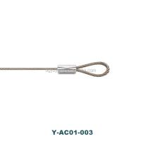 China Stainless Steel Cable Gripper Light Suspension Kit Picture Hanging System Cable Clips for sale