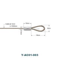 China Stainless Steel Cable Gripper Light Suspension Kit Picture Hanging System Cable Clips for sale