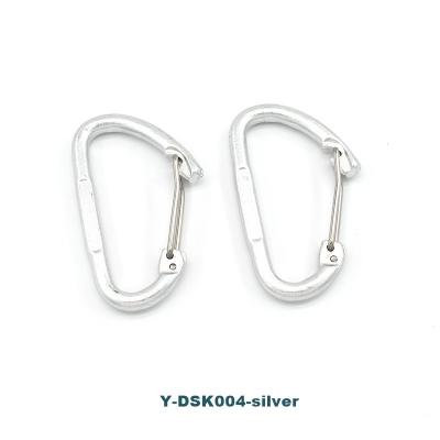 China Water Bottle Holder D Shaped Aluminium Alloy Buckle Clips Carabiner Hook Aluminum Carabiner Clip for sale