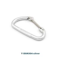 China Water Bottle Holder D Shaped Aluminium Alloy Buckle Clips Carabiner Hook Aluminum Carabiner Clip for sale