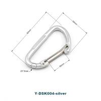 China Water Bottle Holder D Shaped Aluminium Alloy Buckle Clips Carabiner Hook Aluminum Carabiner Clip for sale