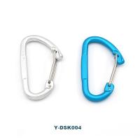 China Water Bottle Holder D Shaped Aluminium Alloy Buckle Clips Carabiner Hook Aluminum Carabiner Clip for sale