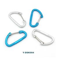 China Water Bottle Holder D Shaped Aluminium Alloy Buckle Clips Carabiner Hook Aluminum Carabiner Clip for sale