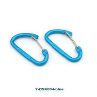 China Water Bottle Holder D Shaped Aluminium Alloy Buckle Clips Carabiner Hook Aluminum Carabiner Clip for sale