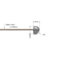 China OEM Custom Lifting Wire Rope Sling Zinc Alloy Granule Galvanized and Stainless Steel Light Hanging Cable Safety Cable for sale