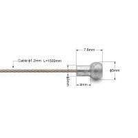 China OEM Custom Lifting Wire Rope Sling Zinc Alloy Granule Galvanized and Stainless Steel Light Hanging Cable Safety Cable for sale