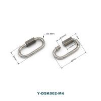 China Stainless Steel and Brass Quick Link Snap Hooks Pet Keychain Hardware for Fabrication Services for sale