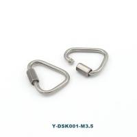 China M3.5 Mini Triangle Lock Wire Rope Clip 304 Stainless Steel with Brass Material High Efficiency Screw Gate Snap for sale