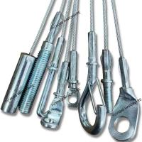 China High Quality Stainless Steel Galvanized Steel Looping Wire Safety Hanging Kit Wire Rope Sling Safety Cable for sale