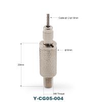 China Easy Operation Swivel Joint LED Light Lamp Adjustable Suspension Brass Cable Gripper Compatible Steel Wire Cable Grippers Tools for sale
