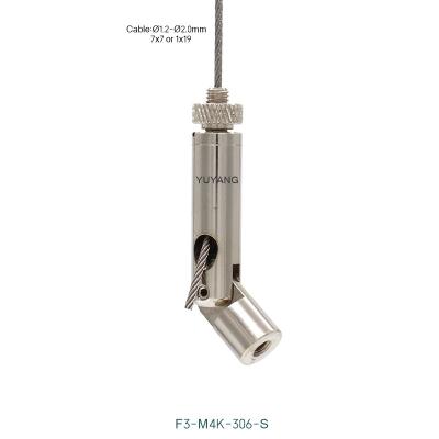 China Adjustable 180 Swivel Joint Cable Gripper Hanging Suspended Cable Grippers for Lighting for sale