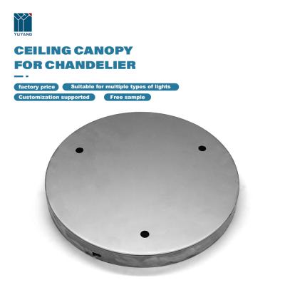 China Wholesale Custom 3-Hole Round Metal Ceiling Canopy for Chandelier 250mm Y-P09 Model Guangdong Origin for sale