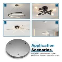 China Wholesale Custom 3-Hole Round Metal Ceiling Canopy for Chandelier 250mm Y-P09 Model Guangdong Origin for sale