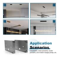 China Factory Direct Square Ceiling Custom Color Metal Canopy Square Ceiling Mounting Plate for Linear Pendants for sale