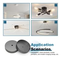 China Custom Iron Ceiling Canopy Mounting Plate for Chandeliers Single Hole Ceiling Mounting Plate for Lights for sale