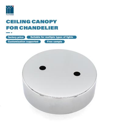 China Factory Direct Metal Ceiling Canopy for Chandeliers Light Custom Hole Sizes Ceiling Mount Plate for sale