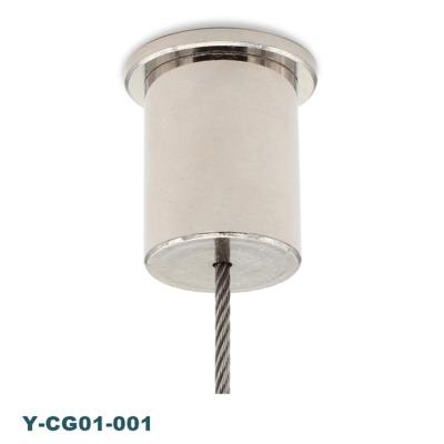 China Factory Brass Ceiling Suspension Cable Gripper Wire Hanging System Fixing Mount Lights Ceiling Attachment for sale