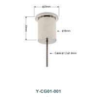 China Factory Brass Ceiling Suspension Cable Gripper Wire Hanging System Fixing Mount Lights Ceiling Attachment for sale