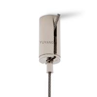 China Nickel-plated Ceiling Suspension Cable Gripper Wire Hanging System Fixing Mount Lights Ceiling Attachment for sale