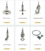 China Cable Ceiling Attachment Adjustable Ceiling Mount Suspension Fixing for Hanging System OEM Metal Ceiling for sale