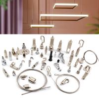 China Factory Ceiling Attachment Adjustable Cable Suspension Systems  Rail Hanging Kit China Manufacturer Light Fixtures for sale