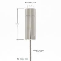 China Adjustable Wire Rope Suspended Ceiling Mounted Attachment Kit Cable Grippers for Panel LED Lights for sale