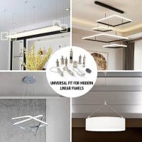 China Stainless Steel Cable Looping Gripper 1.5mm Wire Rope Dual Loop Suspension Hanging Kit for Lighting HVAC Systems for sale