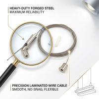 China Copper Side Exit Cable Gripper Adjustable Wire Rope Gripper 1.5mm 2mm Metal Swing Hanging for sale