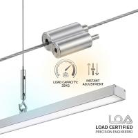 China 20x20mm Heavy Duty Cable Looping Gripper 3000N Break Load 1.5mm Wire Rope Clip HVAC Duct Suspension Hardware for sale