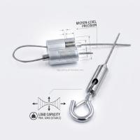 China 20x20mm Heavy Duty Cable Looping Gripper 3000N Break Load 1.5mm Wire Rope Clip HVAC Duct Suspension Hardware for sale