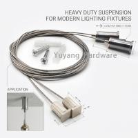 China Linear Light Hanging Kit 1.5m Steel Cable Suspension Set Ceiling Canopy for LED Linear Batten Pendant Lights for sale