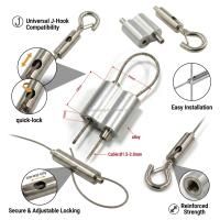 China Adjustable HVAC Duct Hanging Kit Turnbuckle Tensioner Wire Rope Suspension Set Stainless Steel Cable for sale