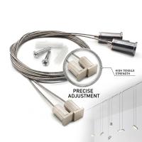 China Linear Light Hanging Kit 1.5m Steel Cable Suspension Set Ceiling Canopy for LED Linear Batten Pendant Lights for sale