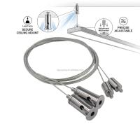 China Adjustable Side Exit Cable Gripper 2mm Stainless Steel Cable M4 Thread for Pendant Lighting Suspension for sale