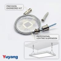 China Heavy Duty Suspension Cable Gripper 150kg Steel Alloy Anti-Drop Lock Industrial Ceiling Hanging Kit Set for sale