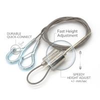 China 20x20mm Heavy Duty Cable Looping Gripper 3000N Break Load 1.5mm Wire Rope Clip HVAC Duct Suspension Hardware for sale