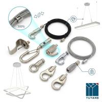 China Heavy Duty Acoustic Panel Hanging System With Cable Grippers 2mm Wire Rope for sale